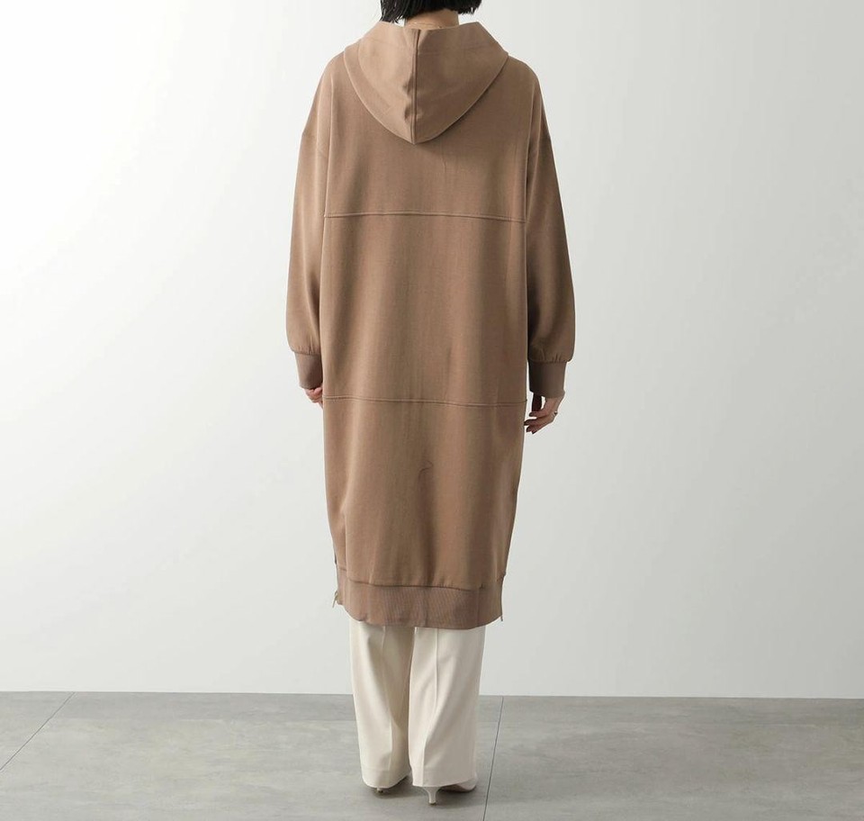 Max Mara Hoodie Jacket Blouson Coat Women Size L Beige Logo | eBay ...