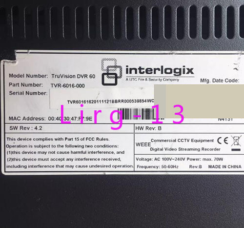 1pc used truVision DVR 60 hard disk video recorder TVR-6016-000 | eBay