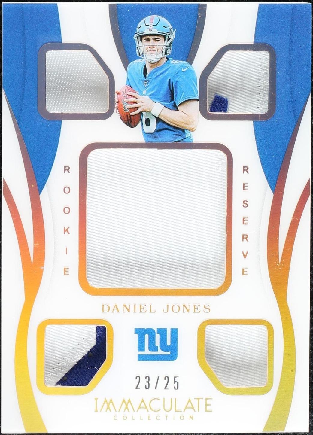 2019 Panini Immaculate Collection - Rookie Reserve Daniel Jones #RR-4 / ...
