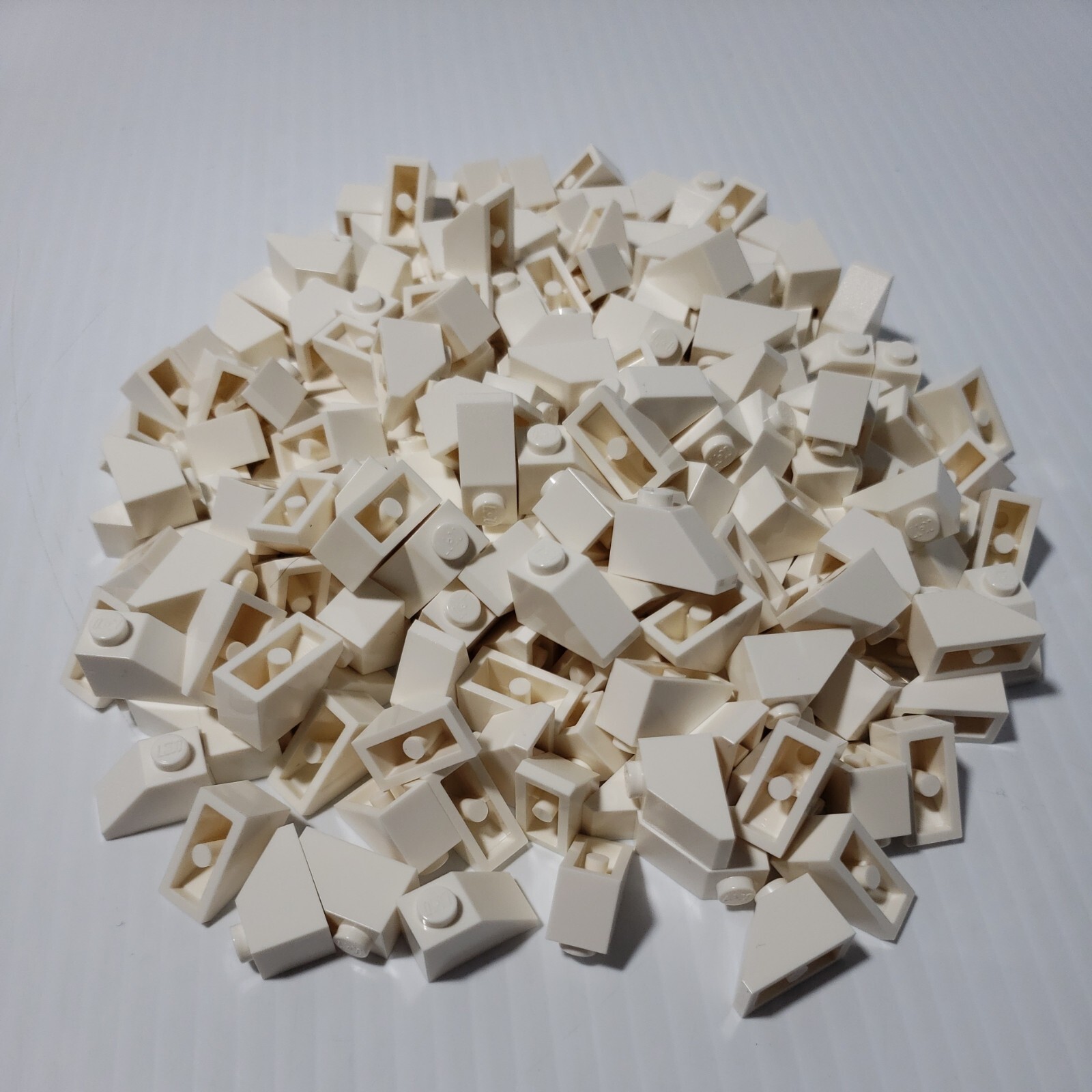 LEGO 1x2 Slope Brick 45° Angle WHITE (x10) 3040 NEW REPLACEMENT PARTS ...