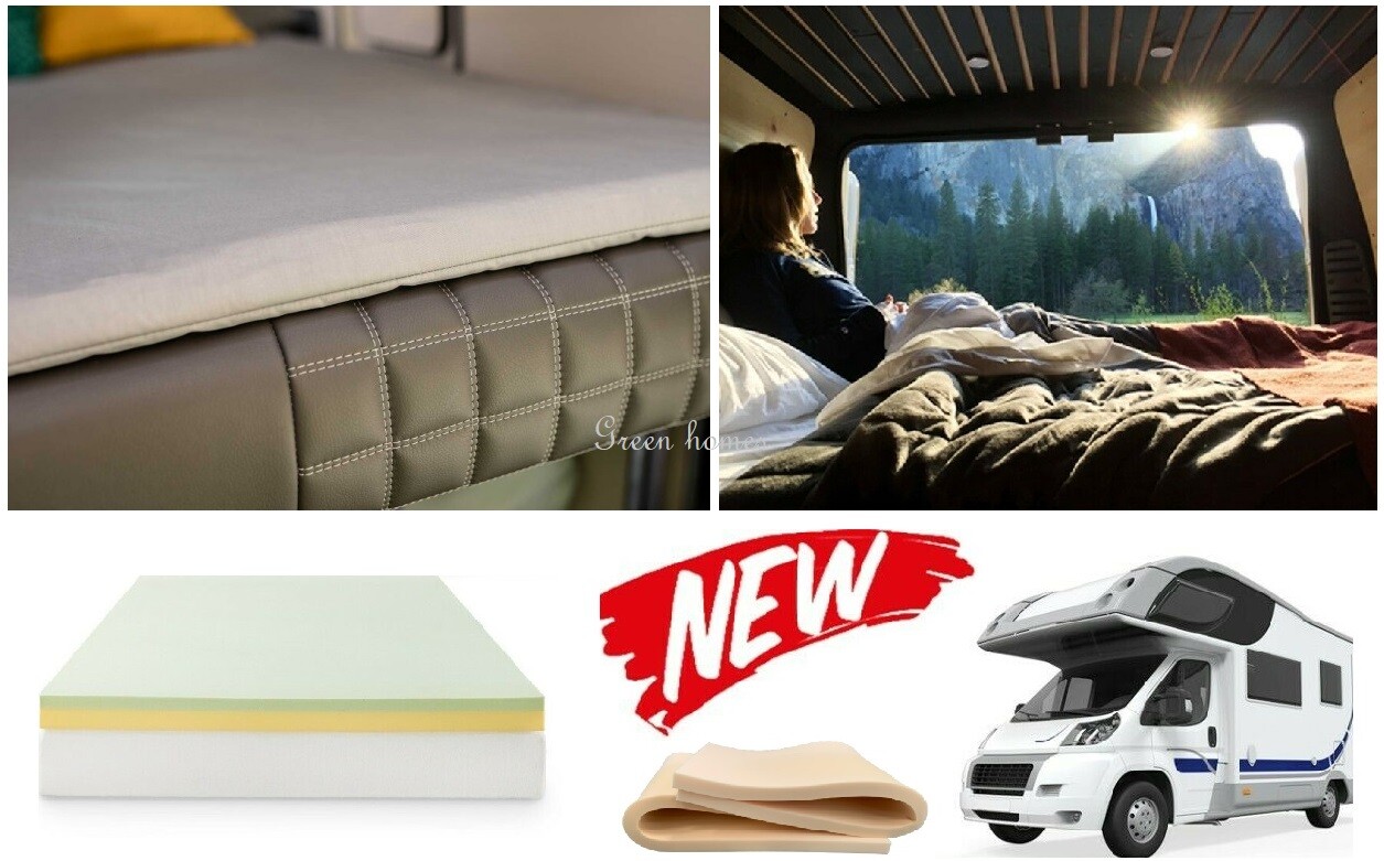 100% MEMORY FOAM MATTRESS TOPPER CUSHION SEAT CARAVAN CAMPER VAN FILLNG ...