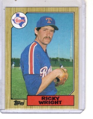 1987 Topps - #202 Ricky Wright Texas Rangers baseball card | eBay