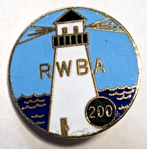 VTG RWBA Racine Womens Bowling Association 200 Award Lighthouse Lapel ...
