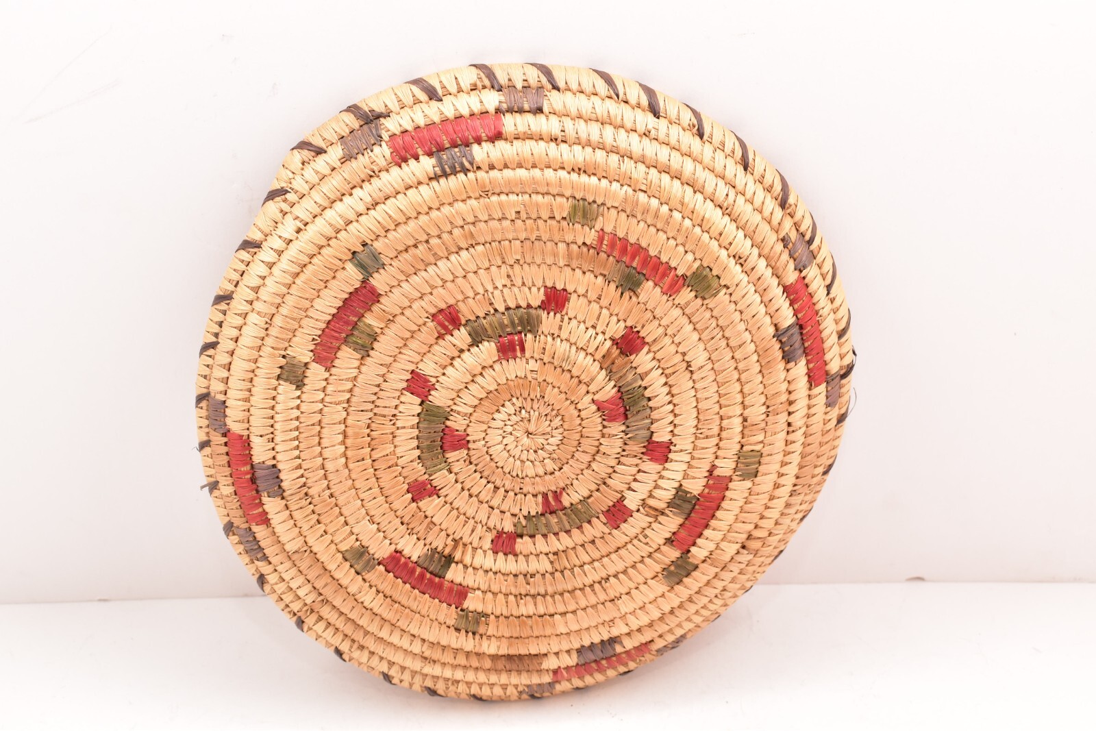 Native American Inuit Indian Basket Alaskan Eskimo Yupik coiled Flat ...