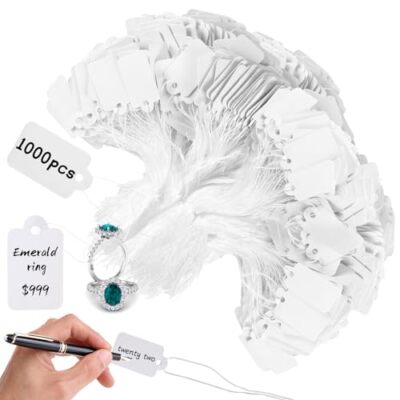 Labeling & Tagging Supplies - String Price Tags 1000