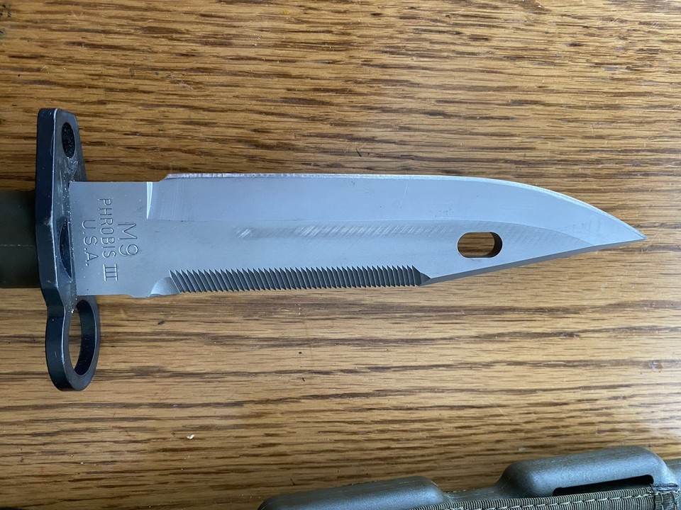 BUCK 188 PHROBIS III M9 Knife and Sheath First Year 1987 3 LINER | eBay