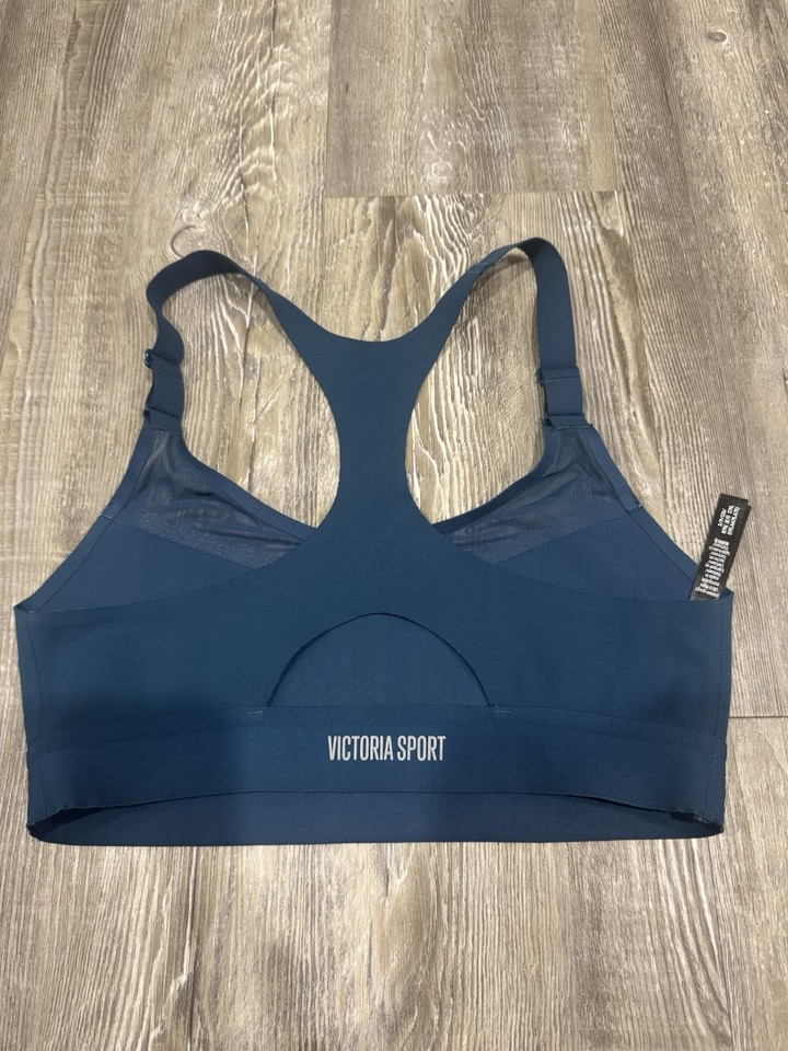 Victoria Sport Bra Razorback Blue Size Small | eBay