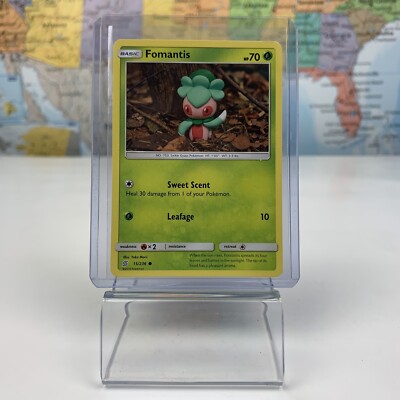 SHIPS SAME DAY Pokemon Card TCG Fomantis 15/236 Basic Grass Type 2019 ...