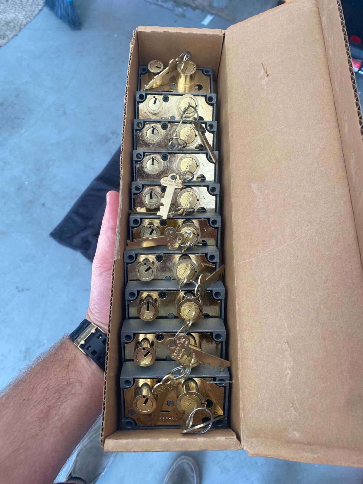 Diebold safe deposit box lock 17505 right hand GUARD KEY NOT INCLUDED ...