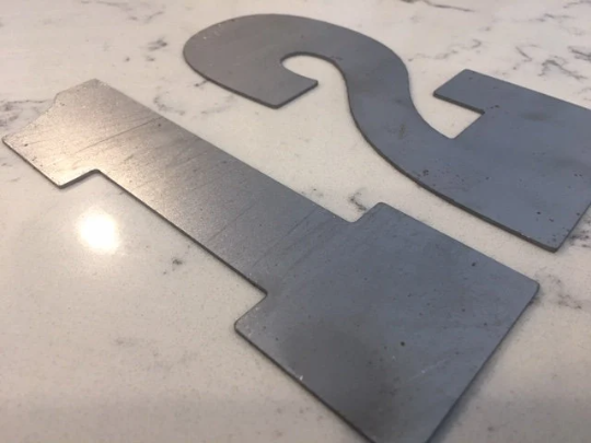 3 Inch Metal Letters and Numbers - Rusty or Natural Steel Finish | eBay