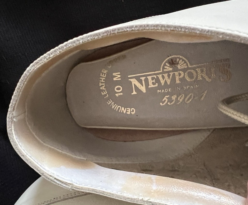 Women's Size 10M Oxford Shoes Off White Leather Lace - Off White ...