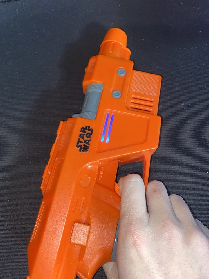 Nerf Star Wars Poe Dameron Blaster Gun 2016 Hasbro Working Lights Sound ...