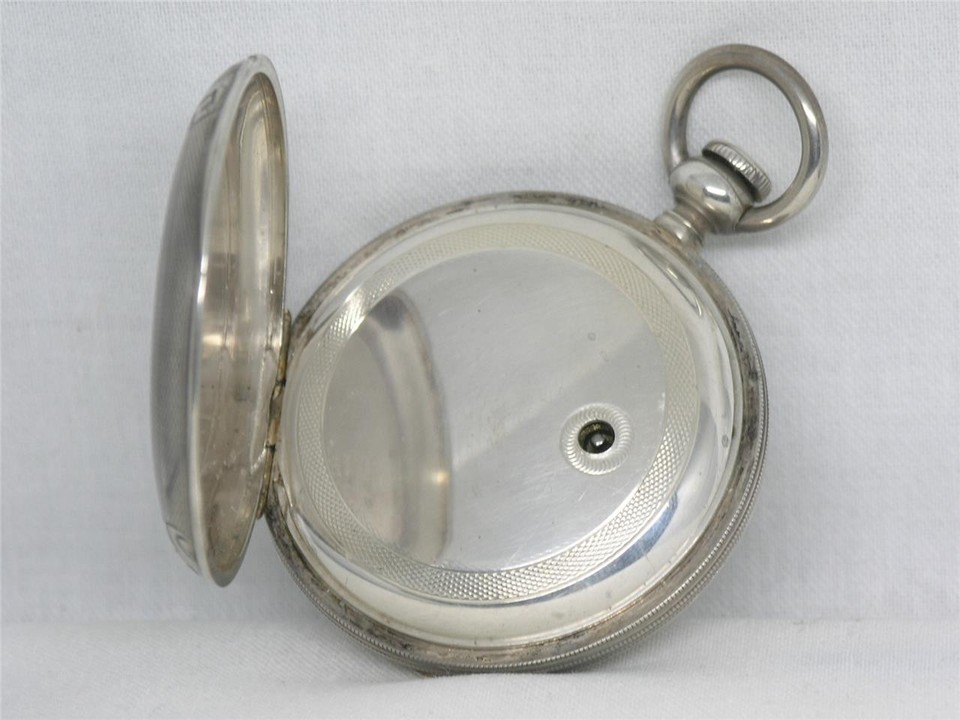 RARE 1866 AMERICAN WALTHAM GRANGER / TUCKER COIN SILVER POCKET WATCH ...