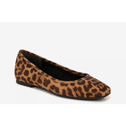 Vionic Orinda Ballet Flats Dark Brown Leopard Print Size 6 Narrow NIB ...