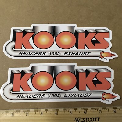 Kooks Exhaust Headers 1962 drag racing decal sticker lot New NOS 8.5 ...