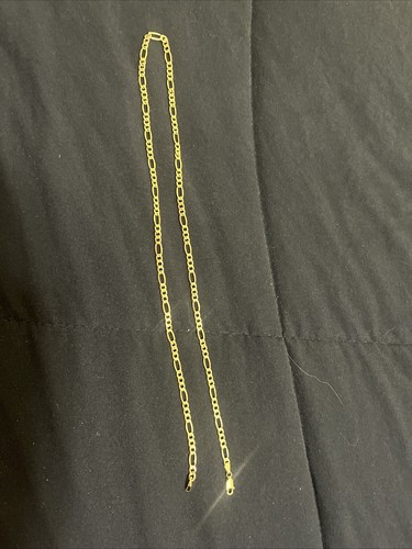 10K Gold Figaro Chain 22 In | eBay