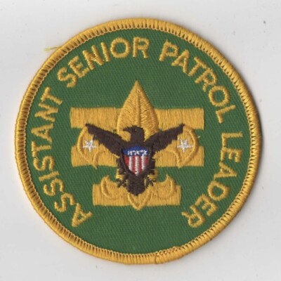 Assistant Senior Patrol Leader BSA Patch YLW Bdr. [5D-1380] | eBay