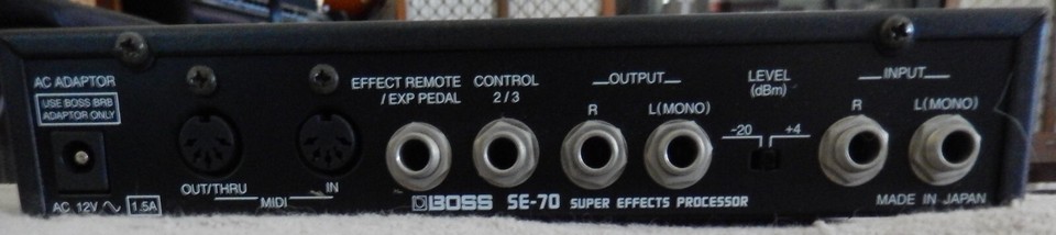 Boss SE-70 Super Effects Processor Multi FX SE70 with Power Supply Rack ...