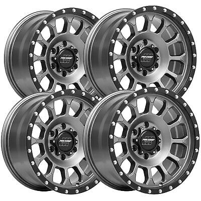 (Set-4) Pro Comp PA34 Rockwell 17x8.5 6x5.5" +0mm Gunmetal Wheels Rims ...