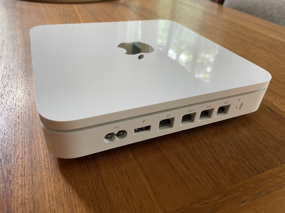 Apple A1409 Time Capsule Wi-Fi 3TB Hard Drive Internet Router - White ...