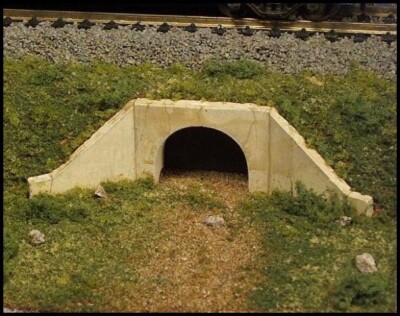 Produits MP 2x Plaster Concrete Culvert HO Scale, diorama ponceau #H011 ...