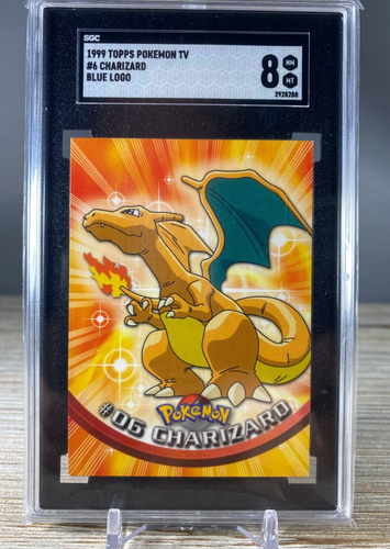 CHARIZARD #6 Blue Logo 1999 Topps Pokemon Graded SGC 8 NM/MT | eBay
