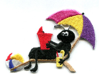 Ant - Beach - Picnic - Summer - Food - Embroidered Iron On Applique ...