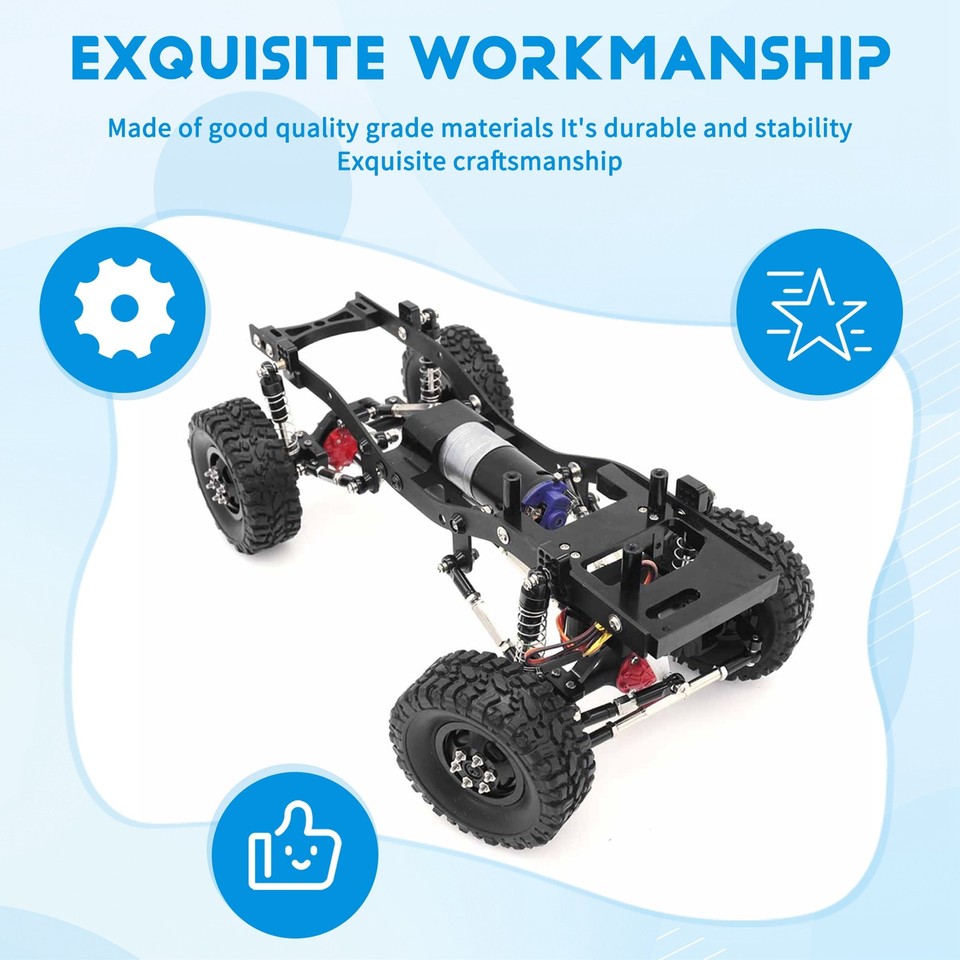 2X(Metal Front and Rear Axle for C14 C24 C34 C44 B14 B24 1/16 RC ...