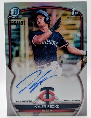 2023 Bowman Chrome Draft 1st Refractor Autograph Kyler Fedko #CPA-KF ...