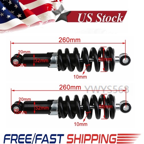 Pair 10in Rear Shock Suspension for CRF70 Dirt Bike Coolster Xtreme ...