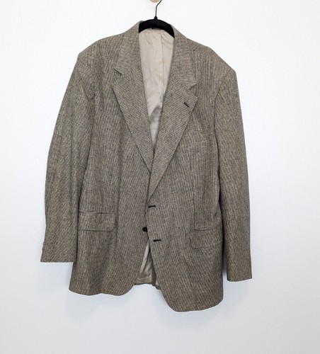 SAVILE ROW Silk Blazer Mens Size 42L Tan Lined Sports Coat Office ...