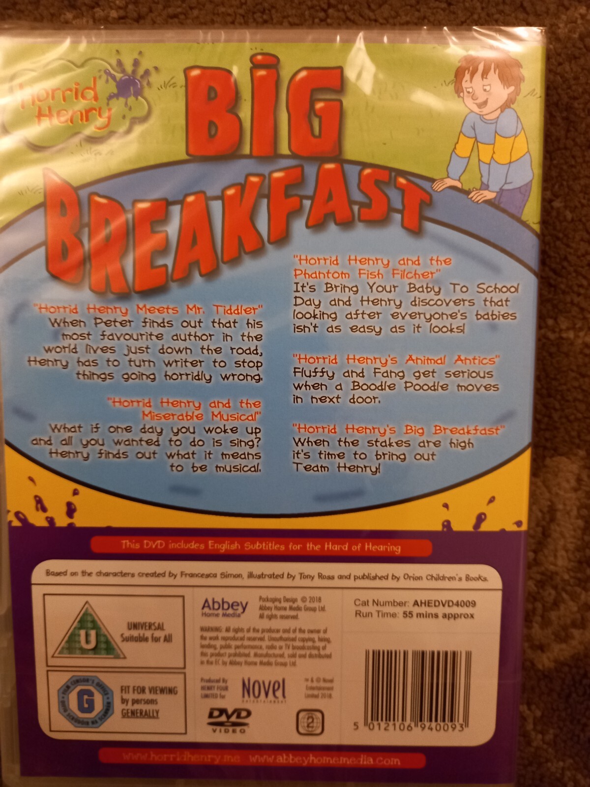 HORRID HENRY BIG BREAKFAST DVD SEALED KIDS 5 EPISODES | eBay UK