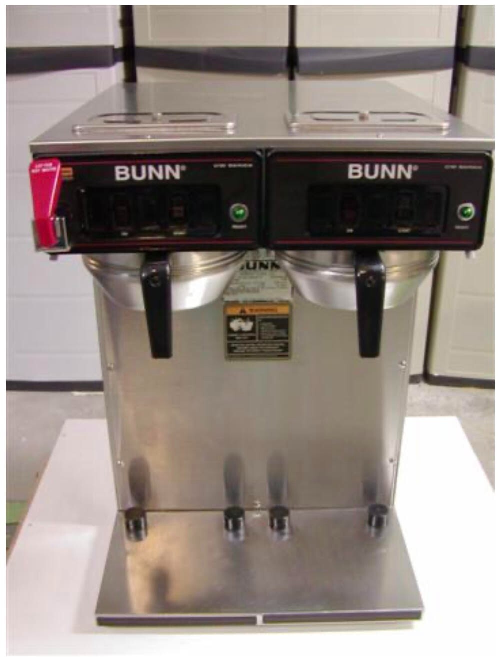 Bunn CWTF Twin APS, Dual Airpot Coffee Brewer/ maker with faucet | eBay
