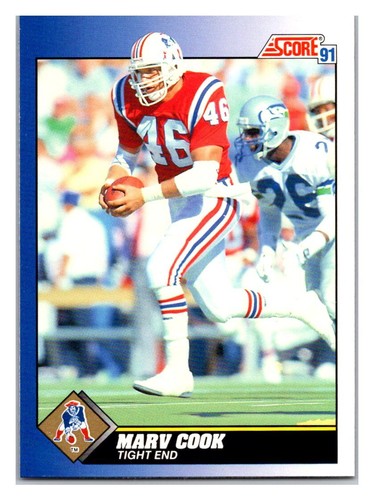 1991 Score Football #71 Marv Cook New England Patriots | eBay