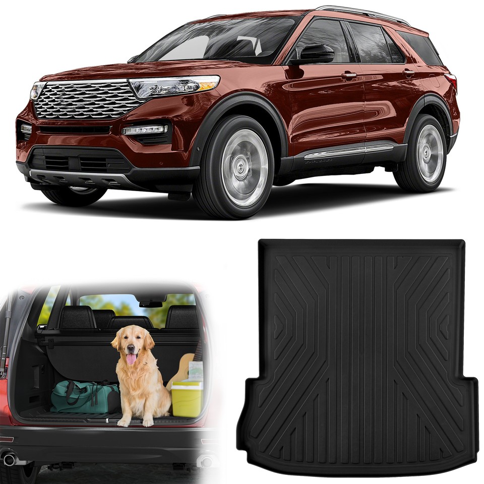 OEDRO Cargo Liner Trunk Mat for 2011-2019 Ford Explorer All Weather ...