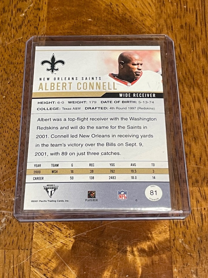 2001 Titanium Red #81 Albert Connell /99 | eBay