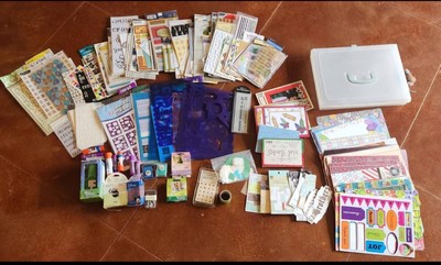 Huge Purge Most NEW Craft/ Scrapbook Lot Stickers Templates Paper ...