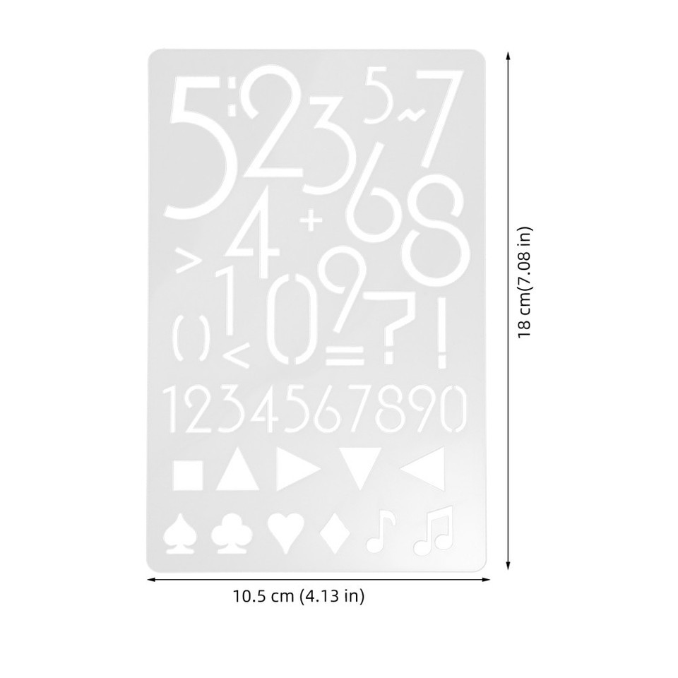 Reusable Plastic Letter and Number Painting Stencils for Kids 120Pcs ...