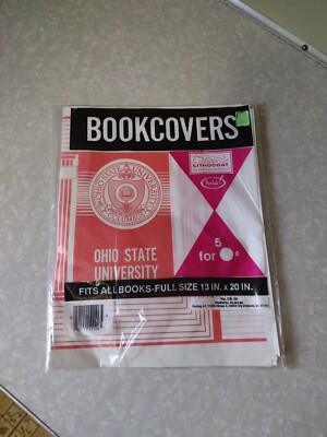 NEW OLD STOCK 1980s Ohio State University Book Covers 5 Lithocoat ...
