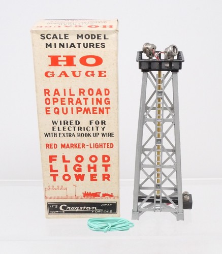 Cragstan HODM-716, Red Marker-Lighted Flood Light Tower, Japan Diecast ...