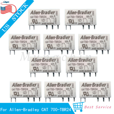 10Pcs General Purpose Relay For Allen-Bradley CAT 700-TBR24 5Pin 6A ...