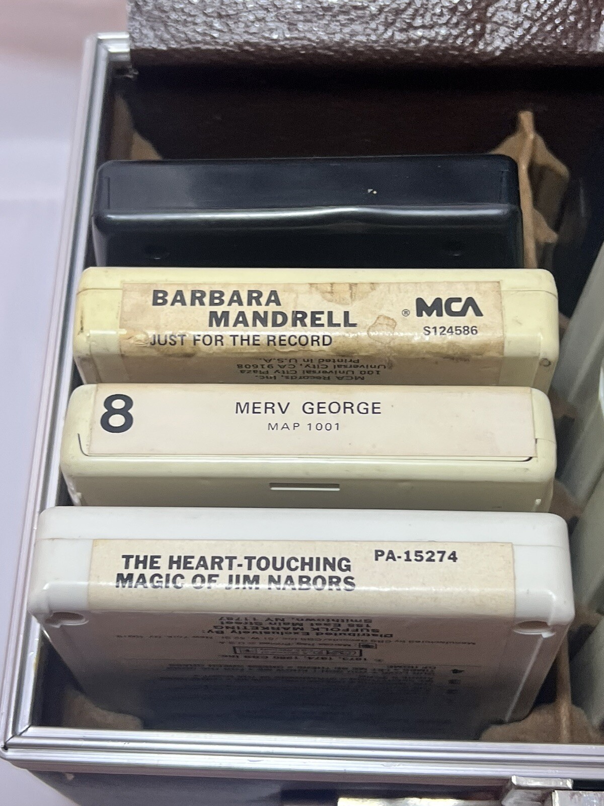 Vintage 8 Track Case with 9 Mixed Cassette Tapes | eBay