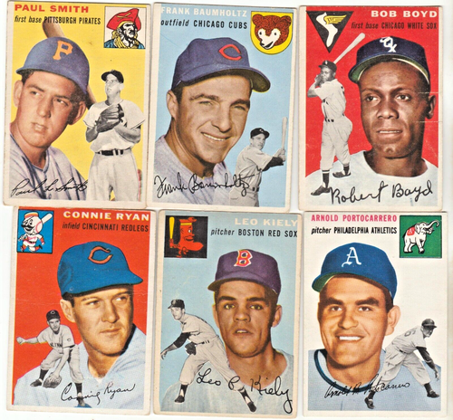 LOT OF 6 1955 TOPPS BASEBALL CARDS ALL DIFFERENT: STAN HACK, RIP ...