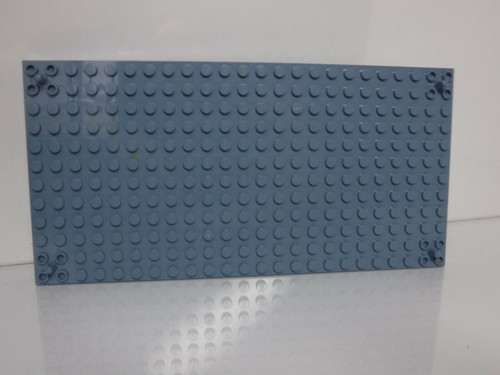 LEGO 47116 sand blue 12 x 24 Modified Brick With Peg At Each Corner ...