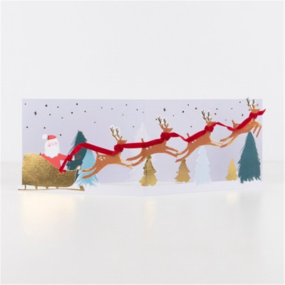 Greetings Card Garland Christmas Santa's Sleigh | Meri Meri | eBay