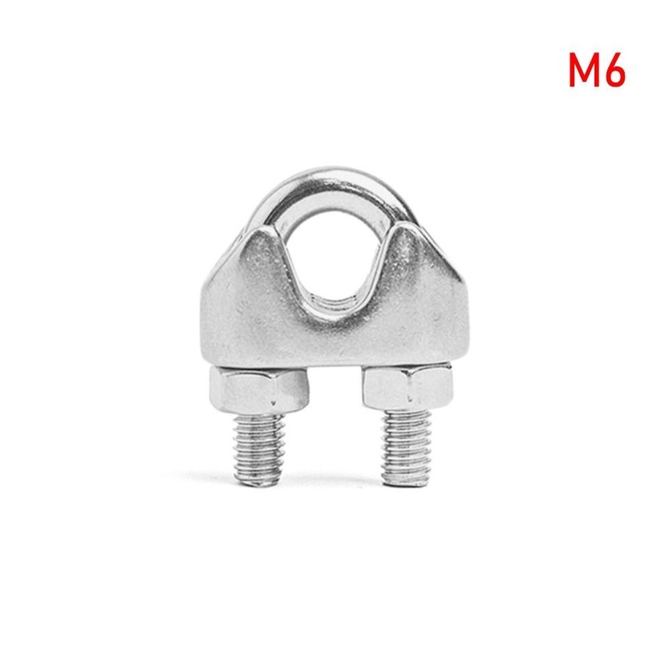 1Pc M2/3/4/5/6/8/10/12/14mm Cable Clip Wire Clamp Bolts Rigging Steel ...