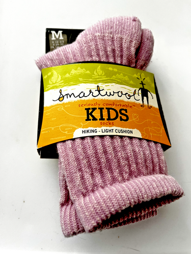 SmartWool Kids Light Purple Merino Wool Hiking Socks 1 PR Kids Size ...