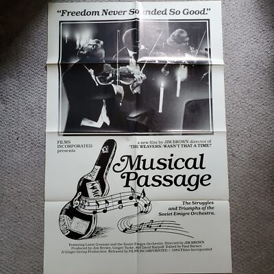 Musical Passage 1984 Original Vintage Movie Poster One Sheet | eBay