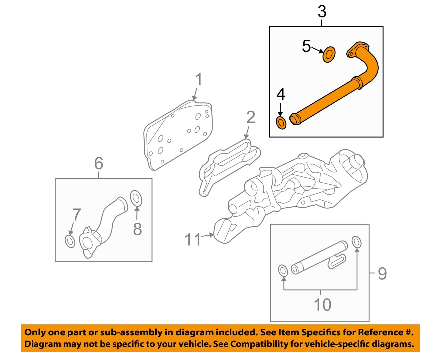 GM OEM 08-11 Astra,Aveo5,G3 Cooling Oil Cooler-Oil Cooler Pipe 25194218 ...