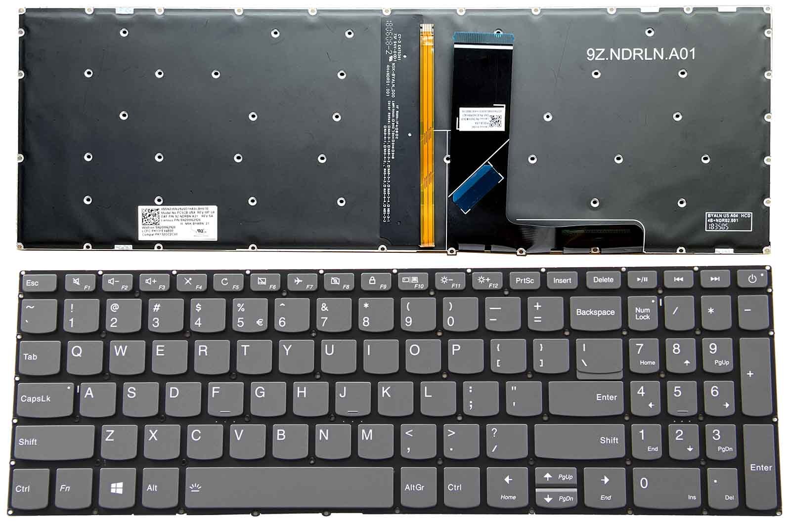 For Lenovo S340-15API S340-15IIL S340-15IML S340-15IWL Keyboard US ...